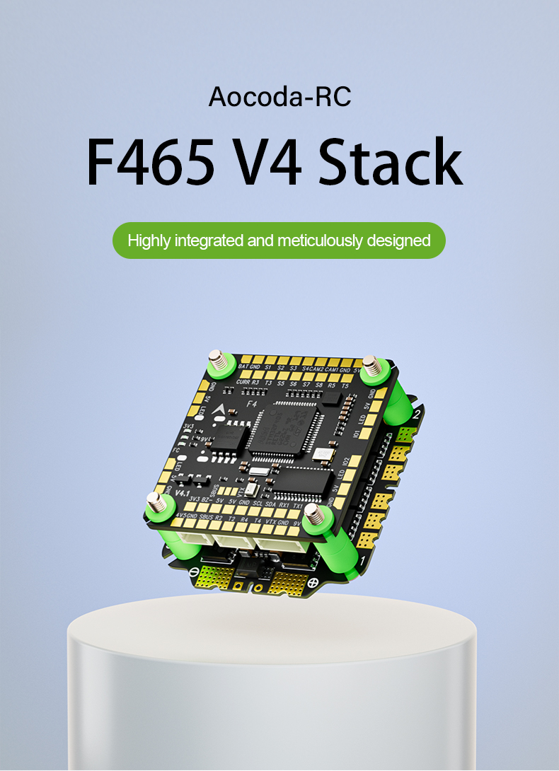 Aocoda-RC F465 V4 Stack F405 V4 3065AM32 65A 4in1ESC 30x30mm 3-8S for ...
