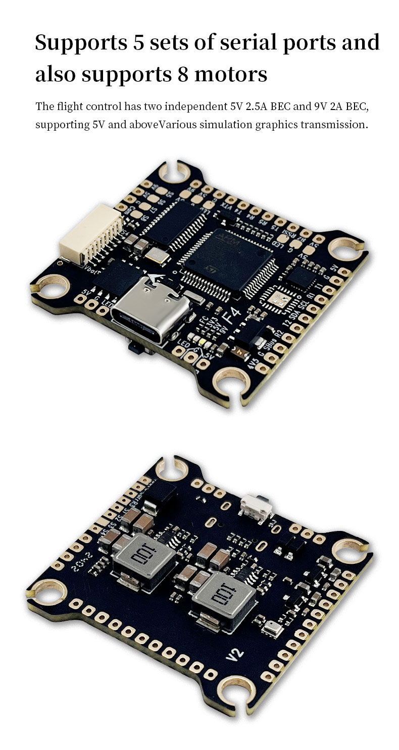 Aocoda-RC F405 V2 Flight Controller MPU6000/MPU6500 OSD Baro BalckBox ...