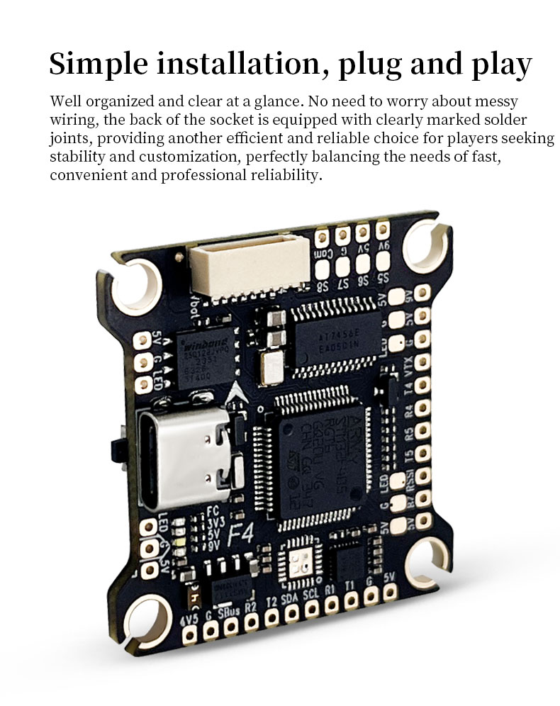 Aocoda-RC F405 V2 Flight Controller MPU6000/MPU6500 OSD Baro BalckBox ...